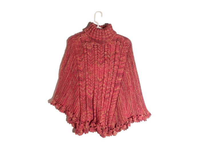 Alpaca Melange Poncho A Crochet Inka Market