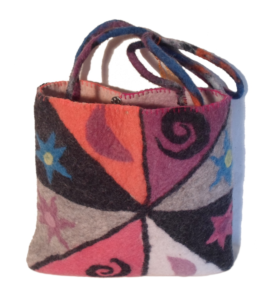 Wool-felt handbag "Symbols of the Inkas" | Inka Market