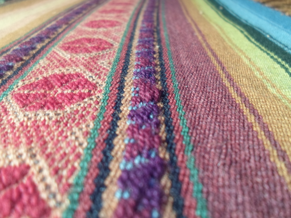 Peruvian Alpaca Poncho Rainbows And Stars Inka Market