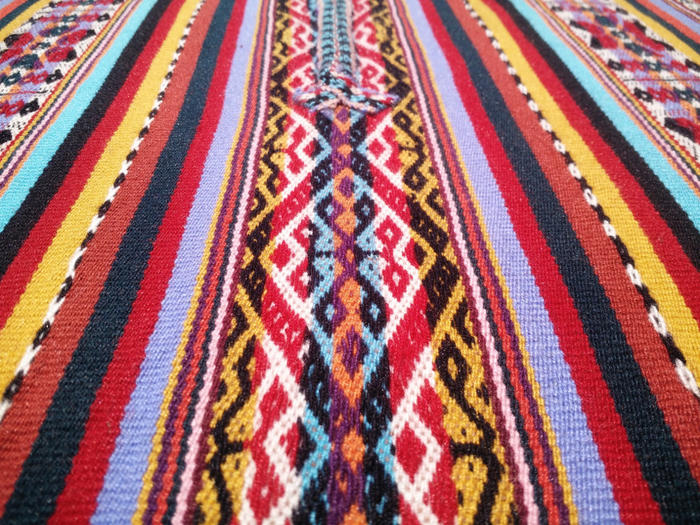 Alpaca Masterpiece Poncho Rainbow Garden Inka Market