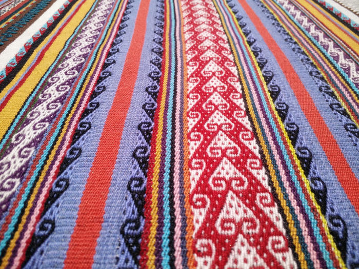 Alpaca Masterpiece Poncho Rainbow Garden Inka Market