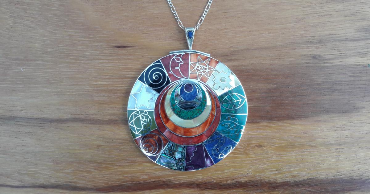 Silver pendant "Inka Calendar" | Inka Market
